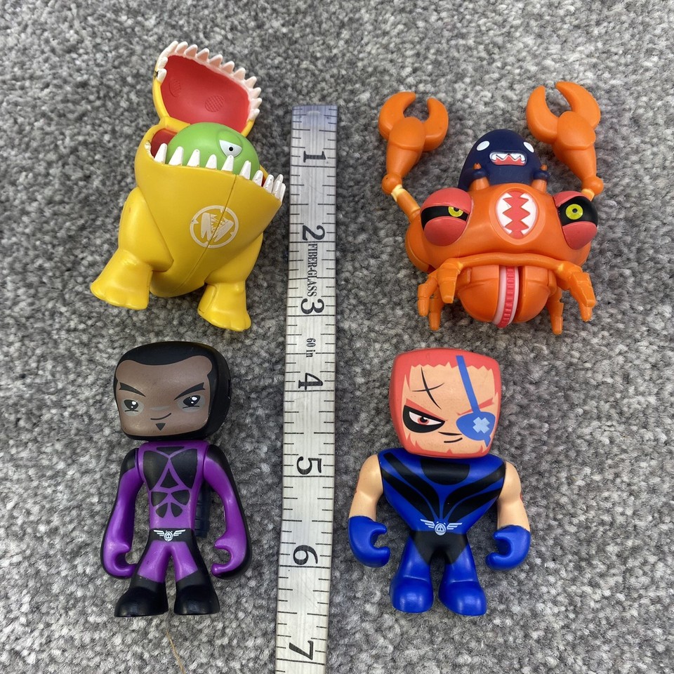 4 X Mutant Busters Toy Monster Action Figures Famosa Bundle 3 ...