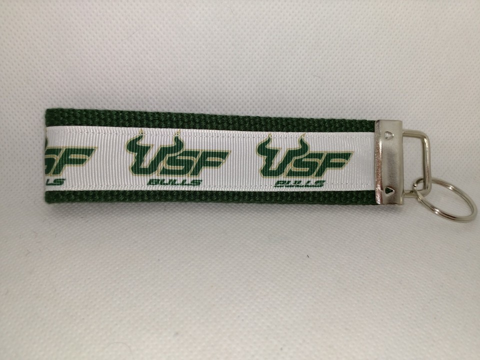Univ of South Florida Ribbon on Strong Webbing Key Fob Keychain ...