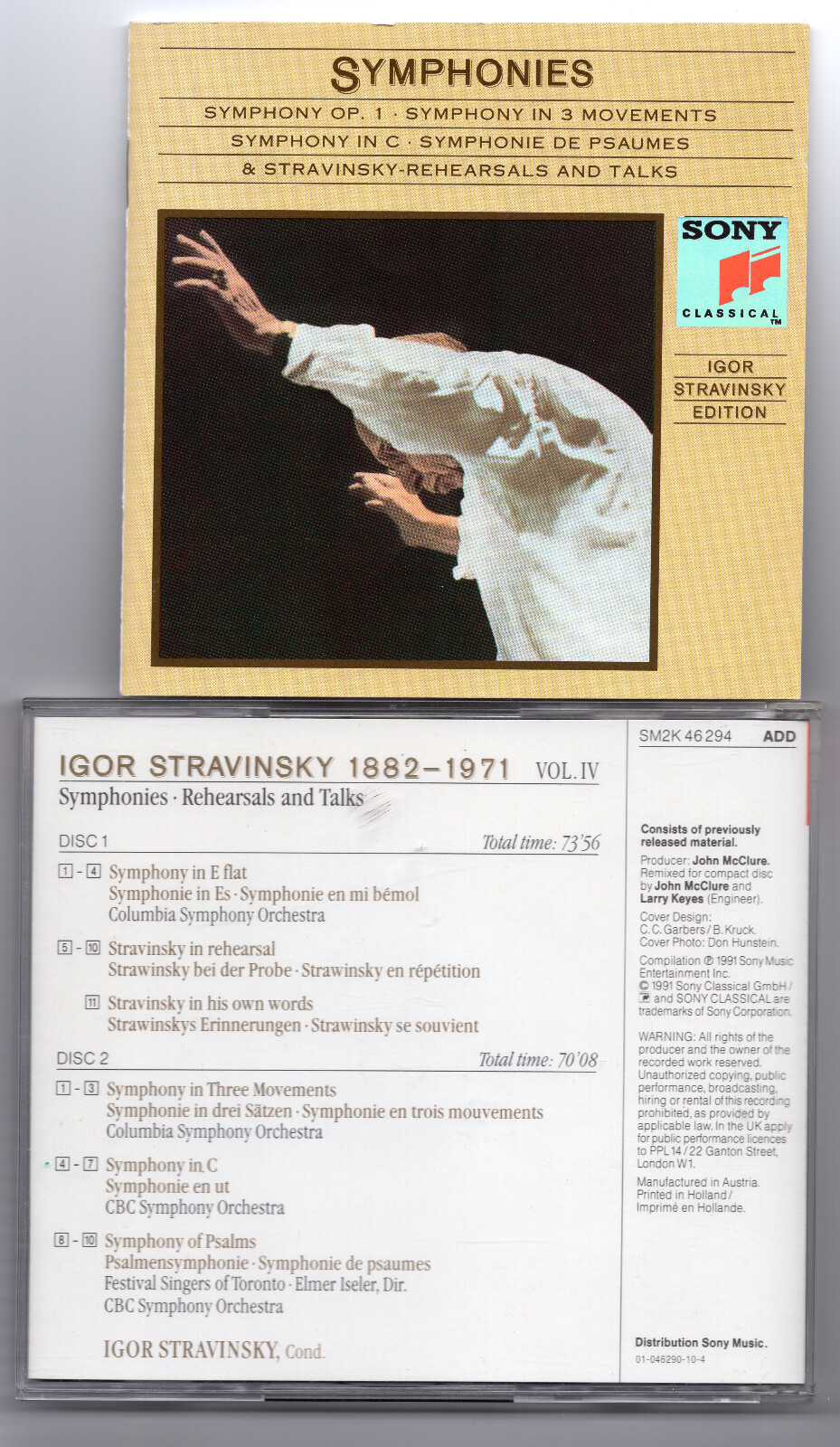 Igor Stravinsky - Symphonies / Rehearsals and Talks, Sony Edition Vol ...