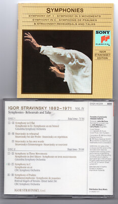 Igor Stravinsky - Symphonies / Rehearsals and Talks, Sony Edition Vol ...