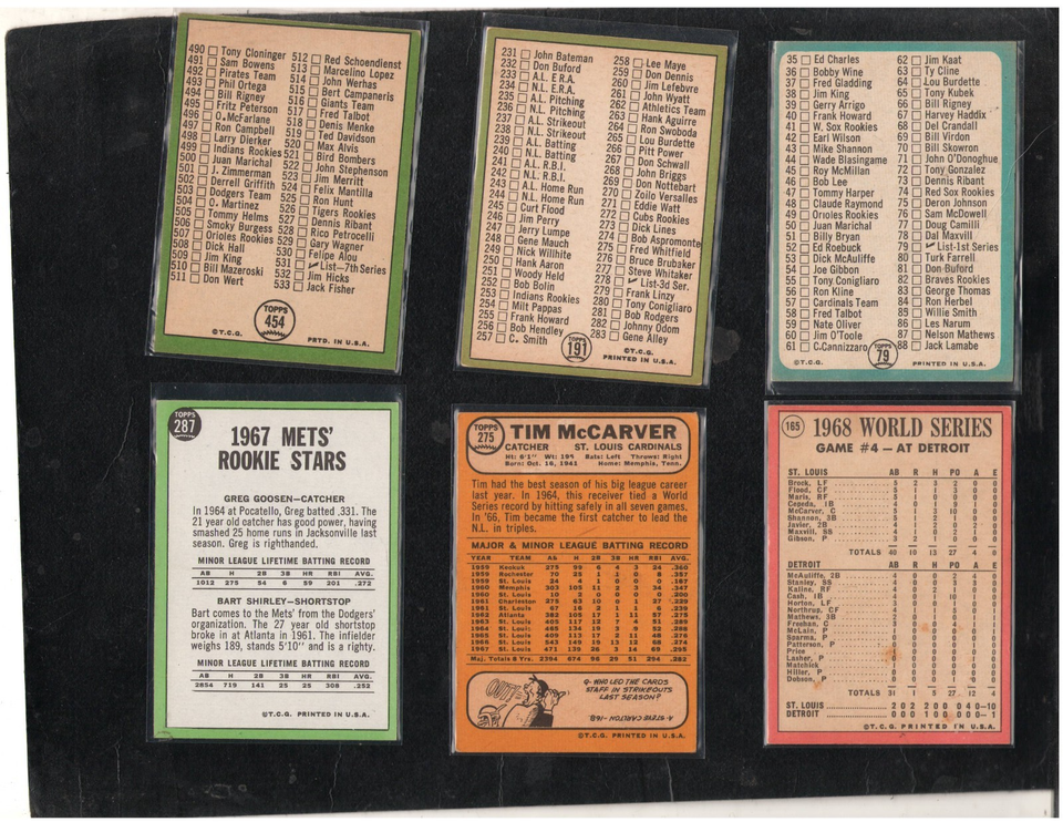 Lot of (14) Different 1962-1969 Topps, Checklists, Stars, Nice cards ...