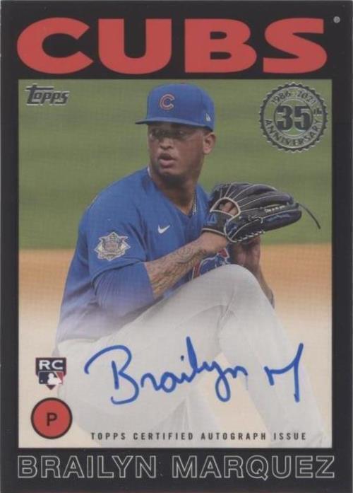 2021 Topps - 1986 Topps Baseball Autographs Series 2 Brailyn Marquez ...
