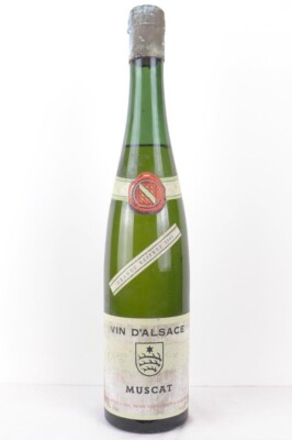 muscat charles preiss grande réserve (capsule oxydée) blanc 1961 ...
