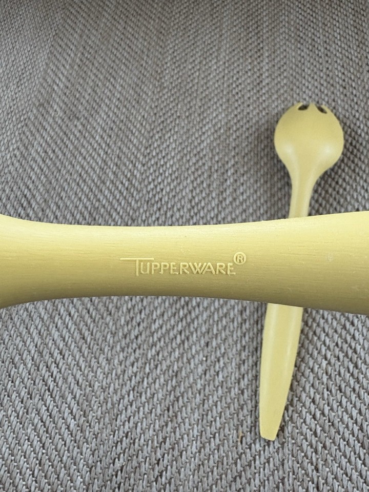 Tupperware Salad Serving Set 12 Inch Spoon/Fork Sporks Lot Of 2 USA | eBay