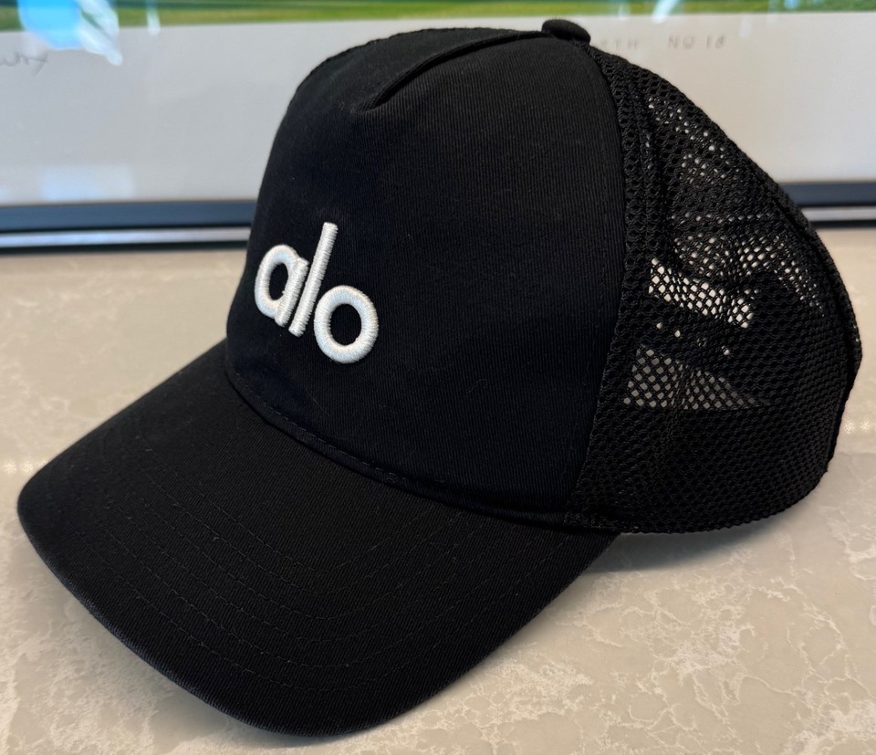 Alo Yoga Performance Trucker Hat - Unisex Adjustable - Black | eBay