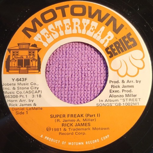 Rick James "Super Freak (pt 1) / Give It To Me Baby" reissue VG | eBay