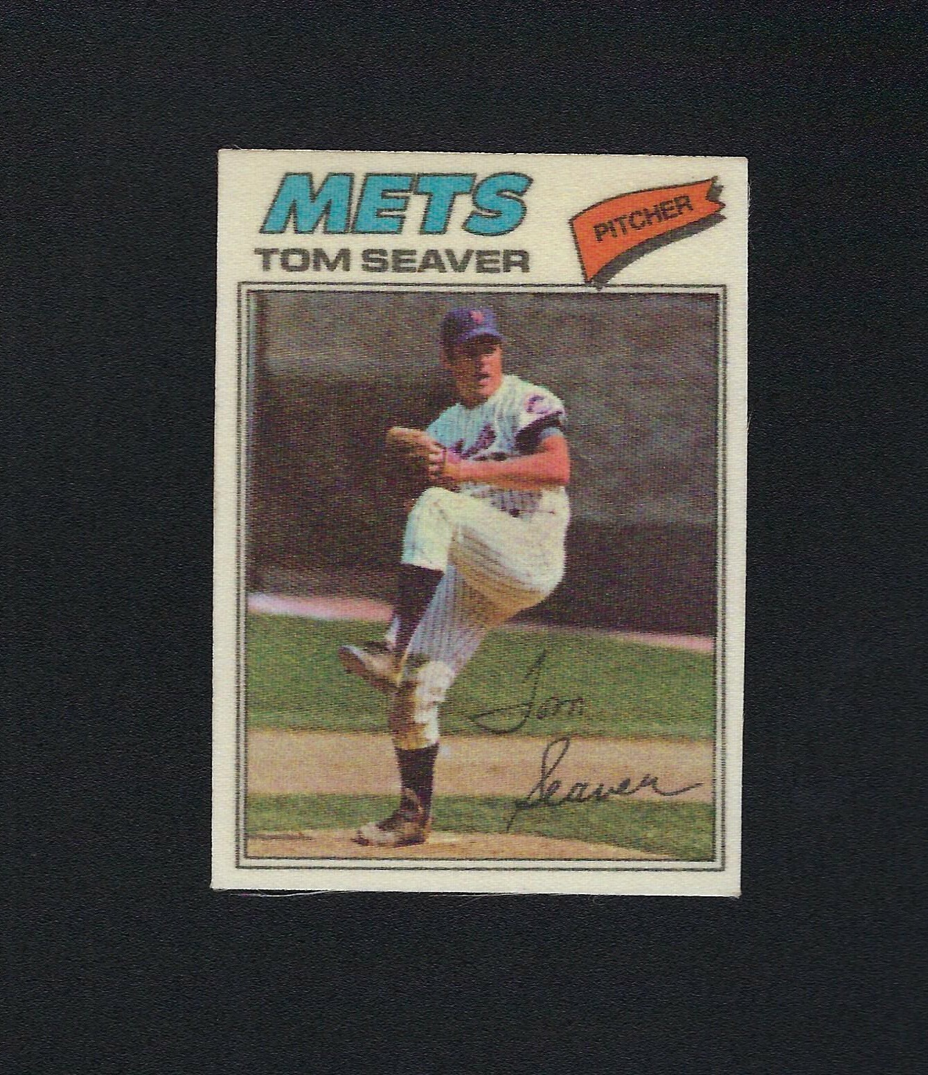 1977 Topps Cloth Stickers #42 TOM SEAVER Mets NRMT | eBay