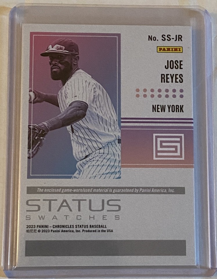 2023 Panini Chronicles Jose Reyes relic #’d to 99 Mets! | eBay