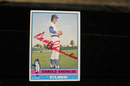 Darold Knowles Chicago Cubs Signed Card Autographed Auto | eBay