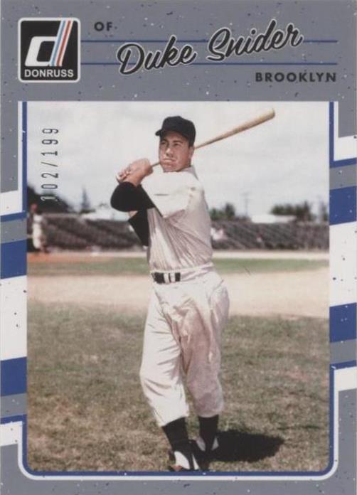 2017 Panini Donruss - Duke Snider #179 Gray Border /199 for sale online ...