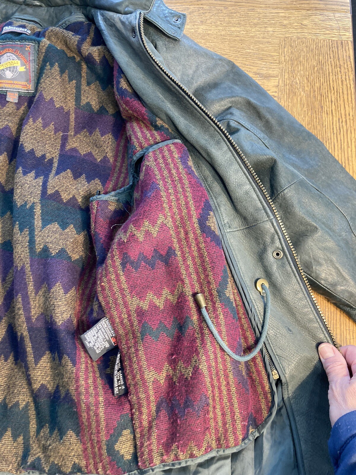 ADVENTURE BOUND Bomber Leather Jacket Men’s Flight Ja… - Gem