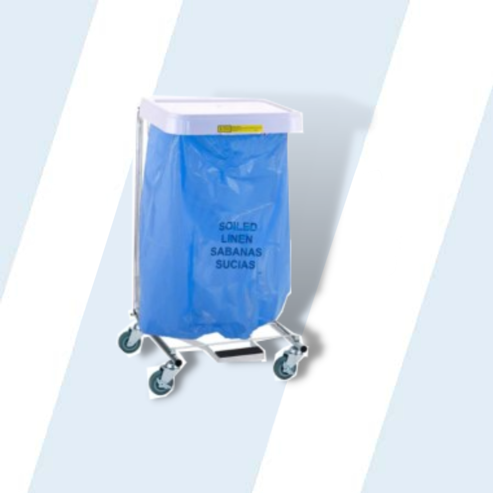 "Soiled Linen" Disposable Poly-Liner Bag, Blue Bag/Black Print (200 ...