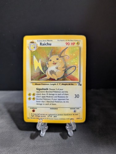 Pokemon TCG Raichu Fossil 14/62 Holo Rare LP-MP *See Desc | eBay