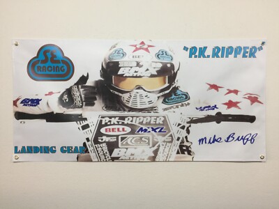 old school bmx mike buff 2x4 banner vdc mancave display | eBay