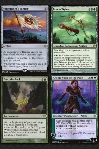 Tolsimir, Friend to Wolves WOLF Commander Deck Selesnya Magic MTG Ready ...