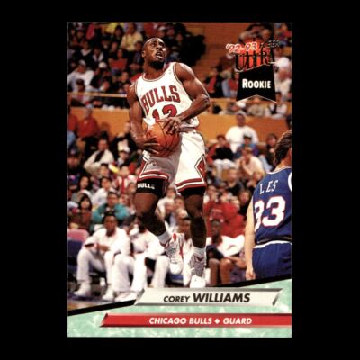 Corey Williams 1993-94 Ultra Rookie Chicago Bulls #238 R328C 44 | eBay