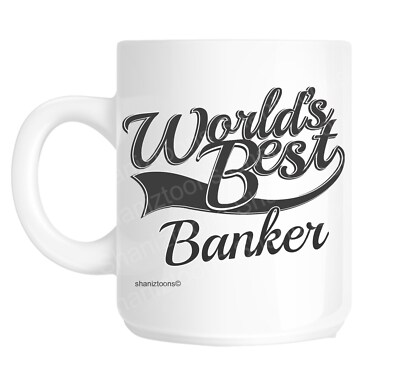 Christmas Gift Banker World's Best Novelty Gift Mug shan1093 | eBay UK