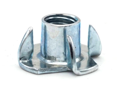 Metric T Nut Zinc Plated Steel Tee Nuts 4 Prong Barrel Nuts - M3 - M12 ...