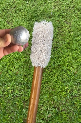 BLACK POWDER SIGNAL CANNON 1.75" GOLFBALL SIZE SWAB ROD | eBay