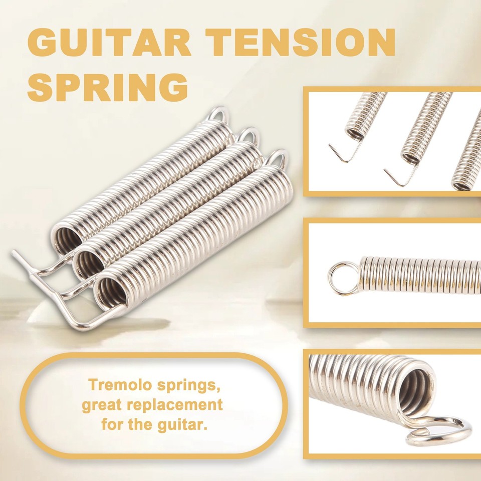 3 Pieces Steel Guitar Tremolo Bridge Tension Springs for Fenders ...