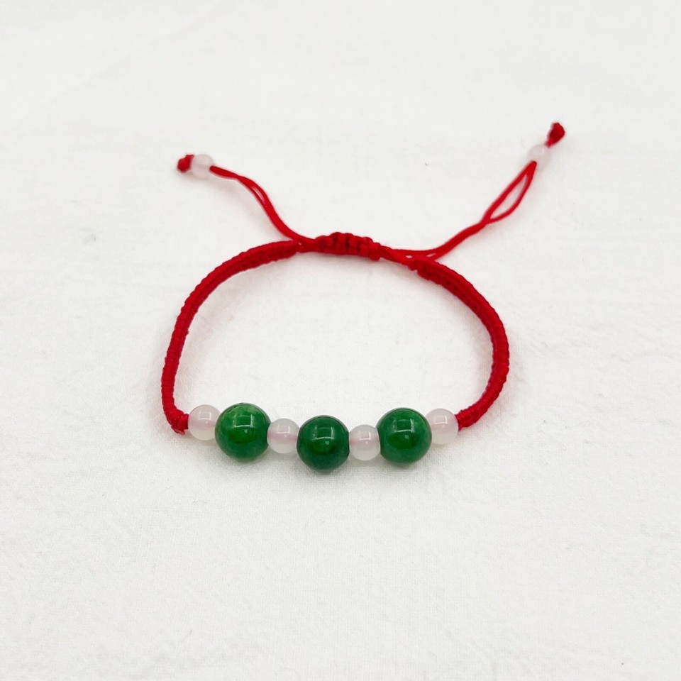 Natural Jade Red String Rope Good Luck Bracelet | eBay