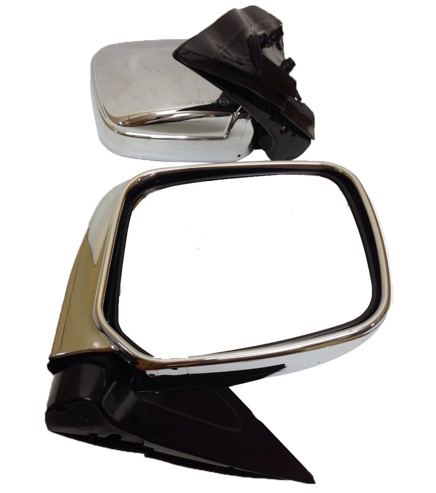 FITS MITSUBISHI NEW-STRADA CHROMIUM EXTERIOR SIDE VIEW DOOR MIRROR PAIR ...