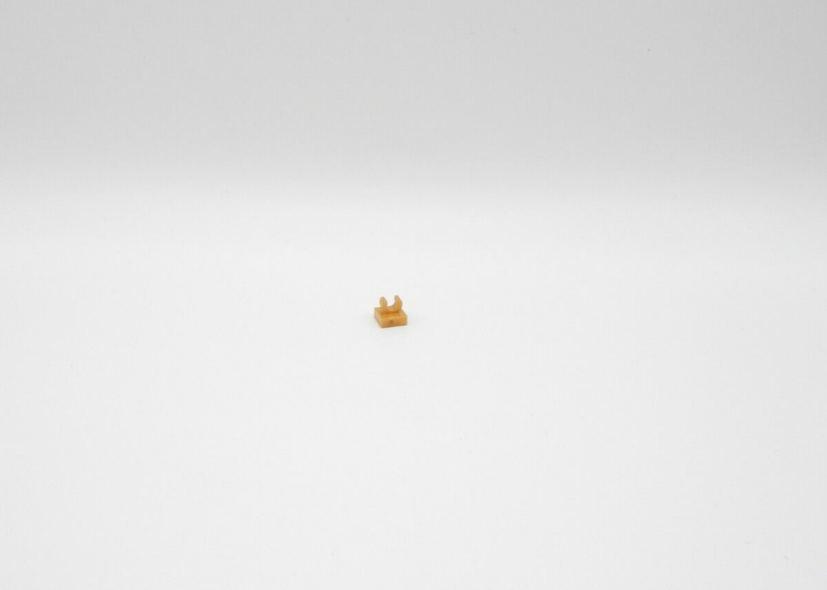 Lego Kachel, modifiziert 1 x 1 mit Open O Clip Perlgold 6071259 15712 ...