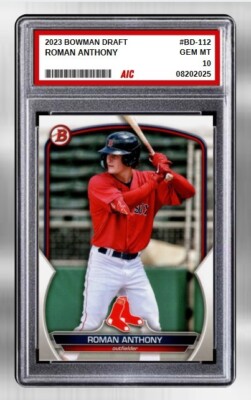 2023 Roman Anthony Bowman Draft Rookie Card #BD-112 Boston Red Sox ...
