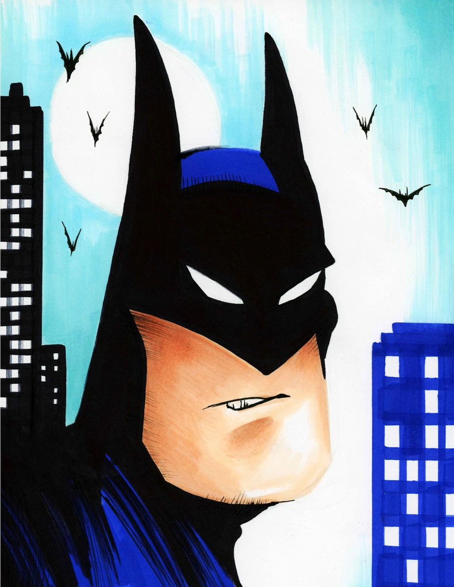 Batman Color Drawing