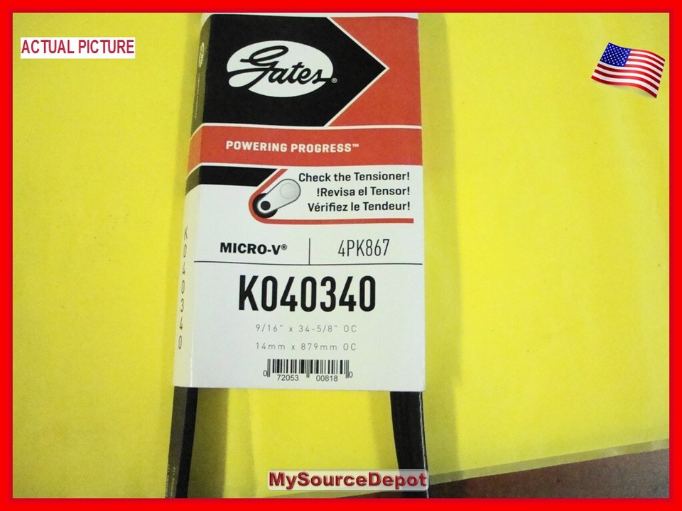 SERPENTINE BELT ,GATES BELT,K040340 | eBay