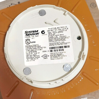 2451 NEW SYSTEM SENSOR 2451 PHOTOELECTRIC SMOKE DETECTOR FIRE ALARM ...