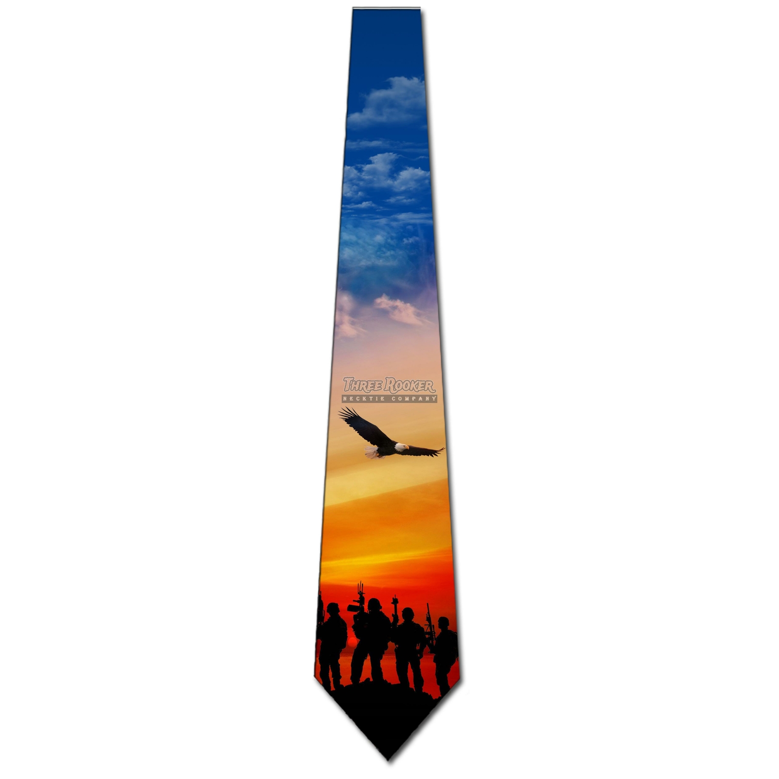 Our Troops Military Neckties Mens Patriotic American Tie Memorial Day ...