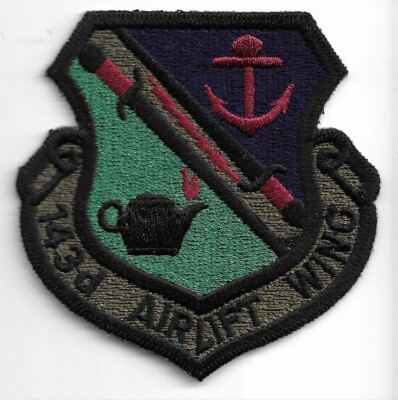 USAF PATCH 143 AIRLIFT WING US AIR FORCE SQUADRON PATCH | eBay