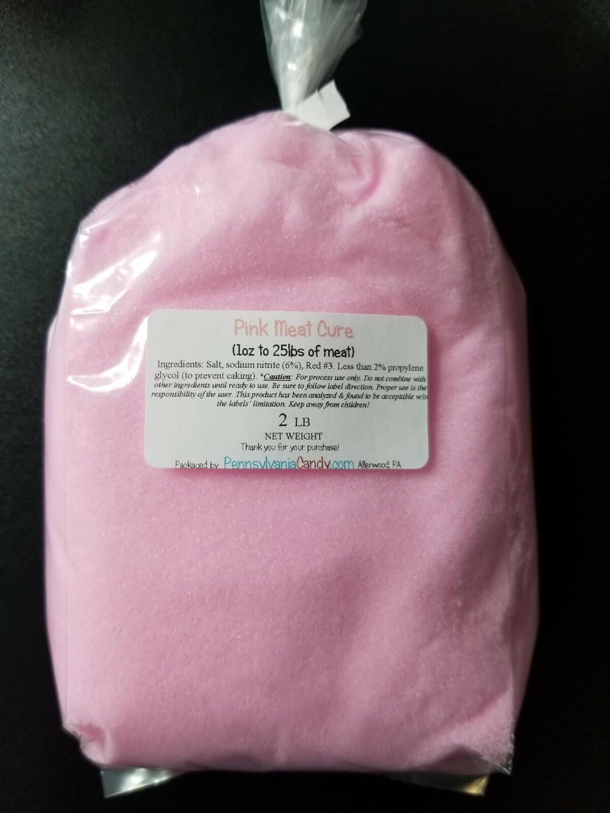 2 LB PINK MEAT CURE Curing Salt Instacure Prague #1 Smoke Butcher Cures ...