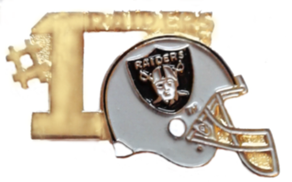 Raiders Pins RARE 90s Raiders #1 Helmet Logo NFL Football Collector Pin ...