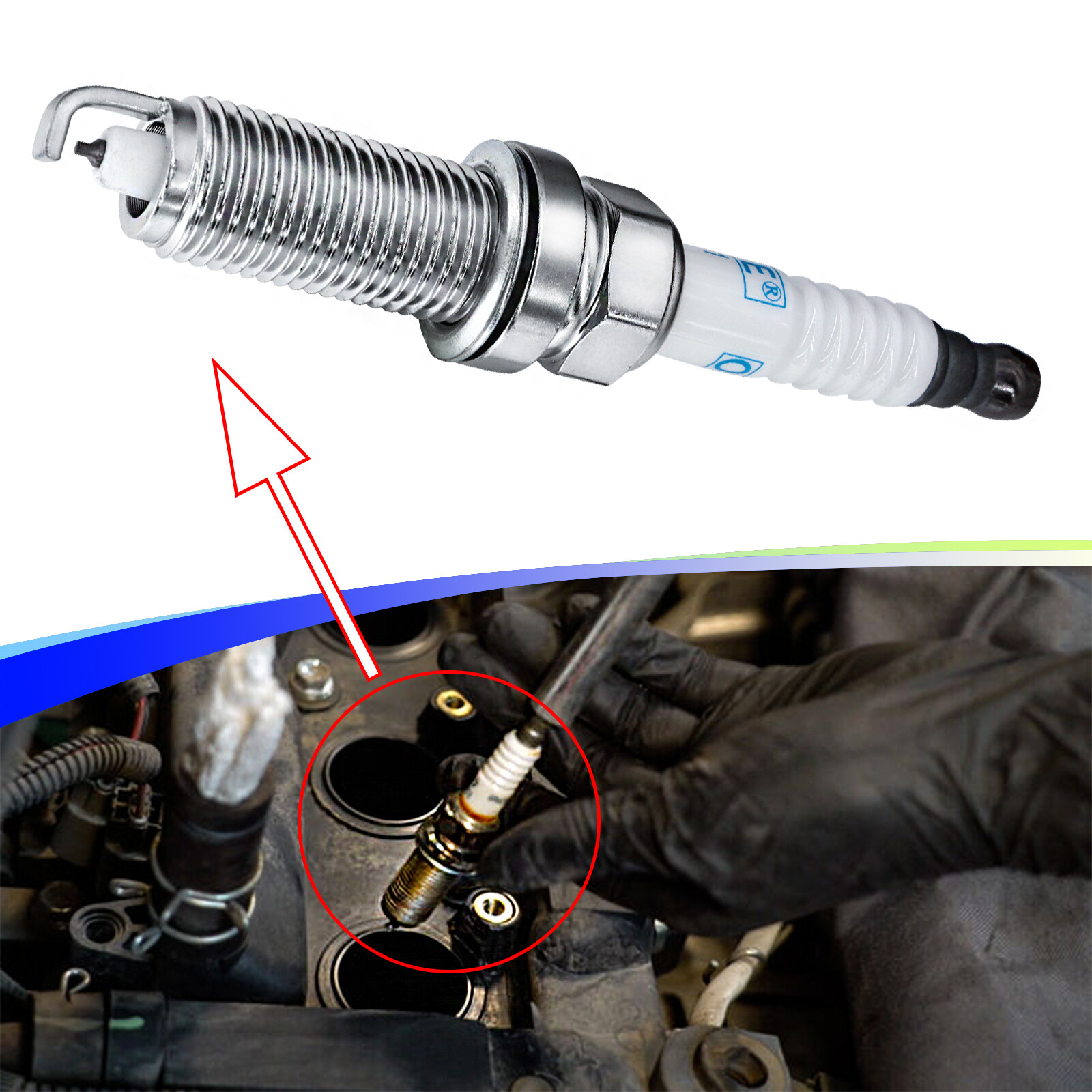 4* Car Spark Plugs 22401-JD01B Ignition Parts For Nissan Rouge Renault ...