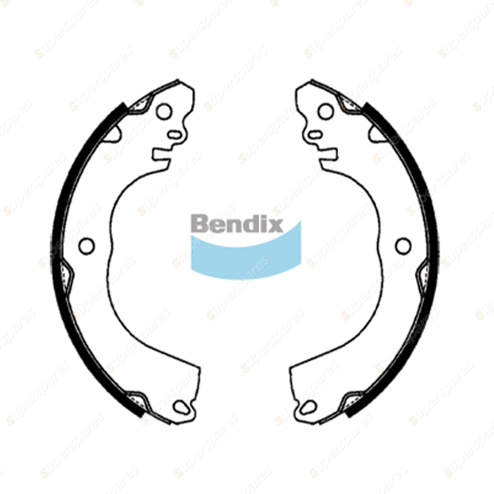 Bendix HD Brake Pads Shoes Set for Mitsubishi Colt RG 1.5 72 kW FWD ...