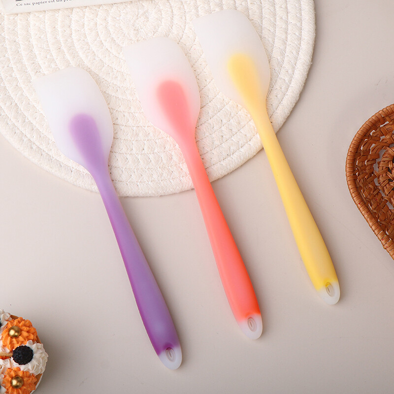Small Semi Transparent Integrated Silicone Scraper Baking Pastry Tools ...