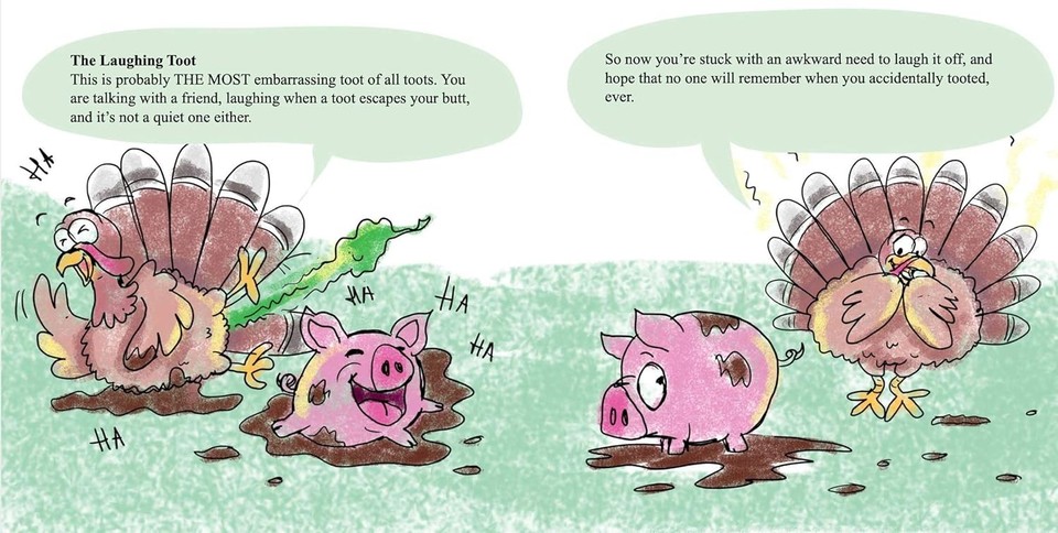 Taylor the Tooting Turkey: A Story About a Turkey Who Toots (Farts ...