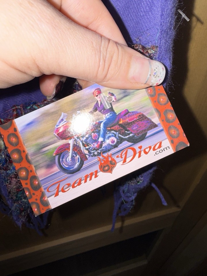 New Team Diva Scarf-boho-western-biker-purple | eBay