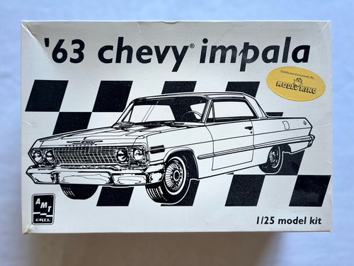AMT Ertl 1963 Chevy Impala #6834 1/25 Scale Plastic Model Car Kit | eBay