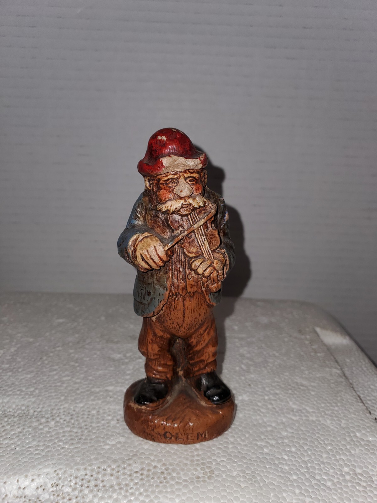 🔴 Vintage 1942 Syroco Molded Wood Hillbilly Band gnome 4.5” CLEM Figure ...