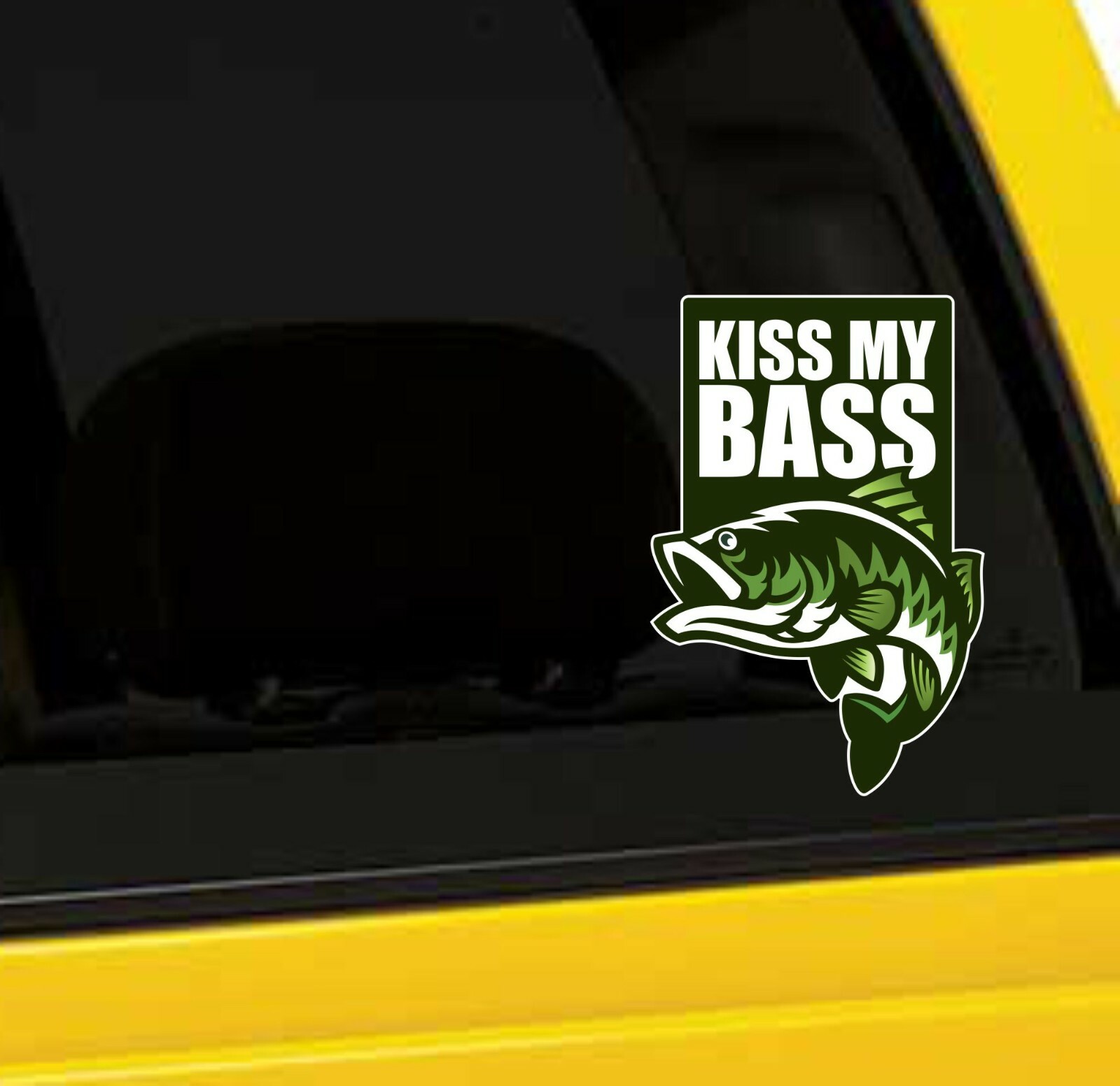 Kiss My Bass Window or Bumper Sticker Decal 5 Inch | eBay