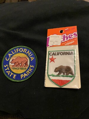 VTG California And California State Park Iron On Patches | eBay