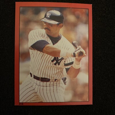 1982 Topps Baseball Stickers Reggie Jackson #216 NM/MT NEW YORK YANKEES ...