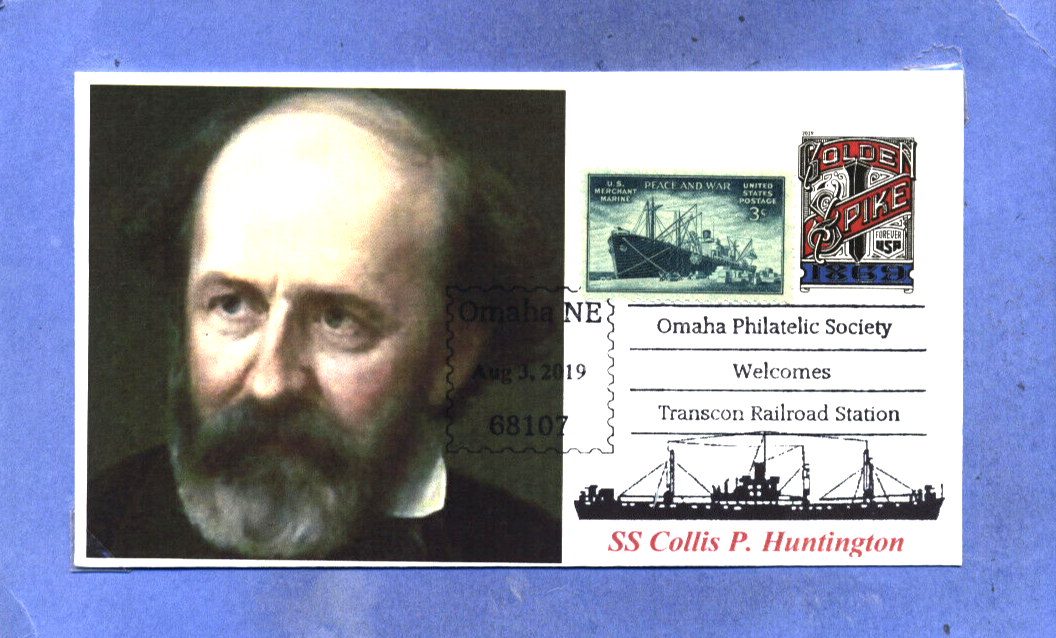 COLLIS P. HUNTINGTON Ship named for Big-Four Railroad Owner Portrait ...
