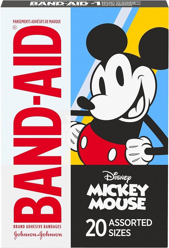 Band Aid Adhesive Bandages Disneys Mickey Mouse 20 Count 3 Pack | eBay