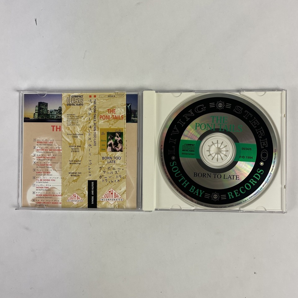 The Poni-Tails - Born Too Late CD Japanese Import #17 | eBay