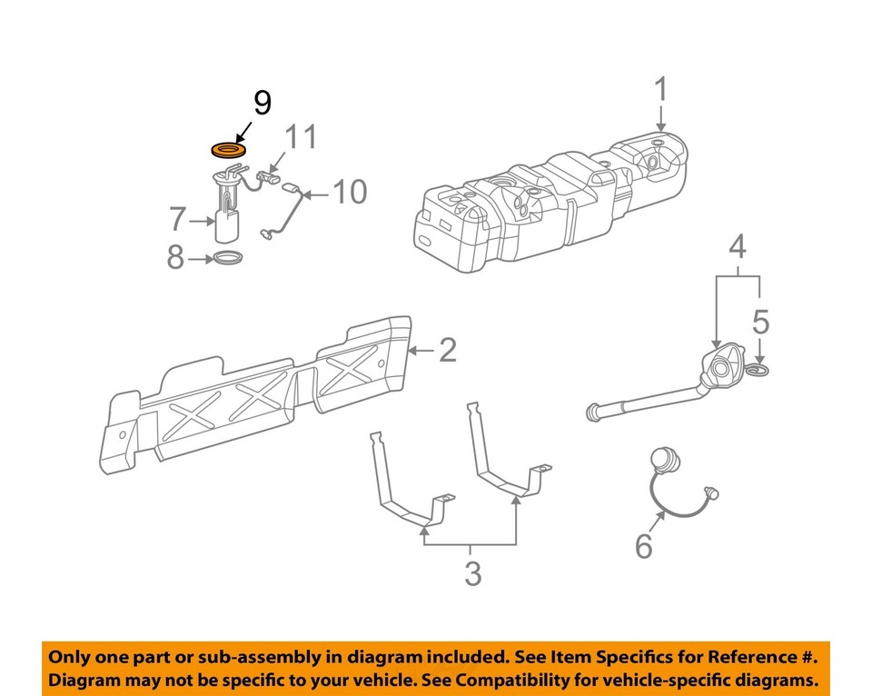GM OEM Fuel System-Fuel Pump Retainer FUEL PUMP LOCK RING 10325852 | eBay