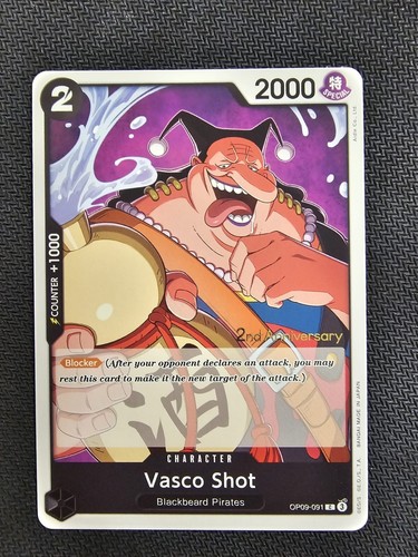 One Piece TCG - OP09-091 - Vasco Shot - 2E Anniversaire - ENG | eBay